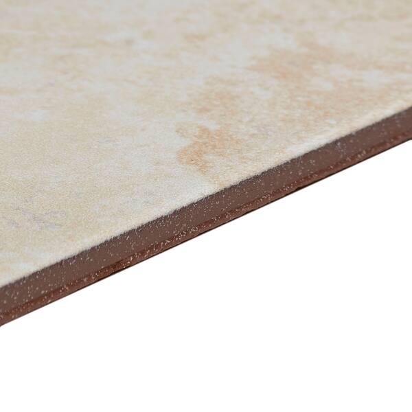 Rustic Stone Look 12x12-inch Ceramic Floor Tile in Sand - 12x12 - Bed ...