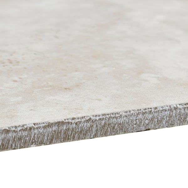 Stone Visual 18x18-inch Glazed Porcelain Floor Tile in Garden White ...