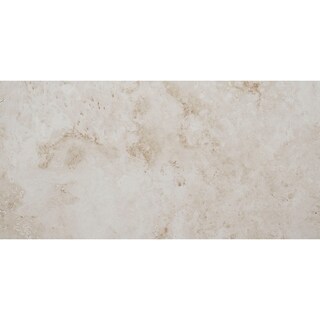 Stone Visual 12x24-inch Glazed Porcelain Floor Tile in Garden White ...