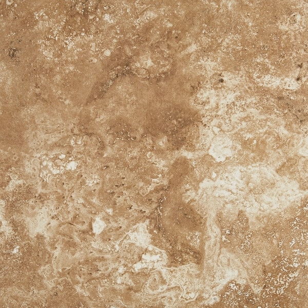 Stone Visual 18x18-inch Glazed Porcelain Floor Tile in Cottage Brown ...