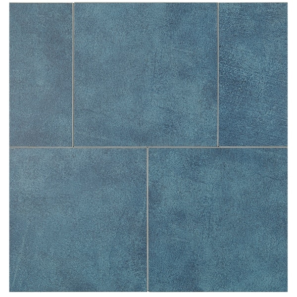 Blue Porcelain Tile Floor
