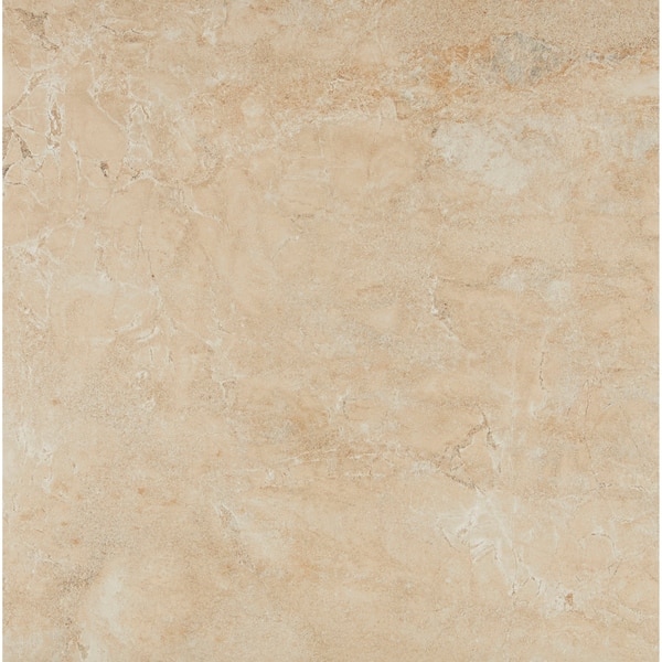 Concrete Visual Collection 20x20-inch Glazed Floor Tile in Sandstone ...