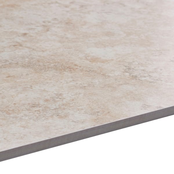 Travertine Visual Porcelain 24x24-inch Cross-Cut Field Tile in Dorato ...
