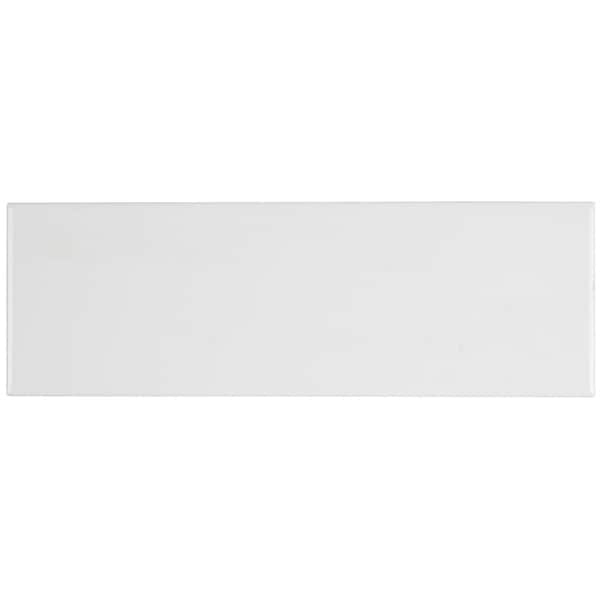 Sophisticated 4x12-inch Glazed Ceramic Field Tile in Arctic White ...