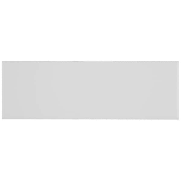 Sophisticated 4x12-inch Glazed Ceramic Field Tile in Matte Arctic White ...