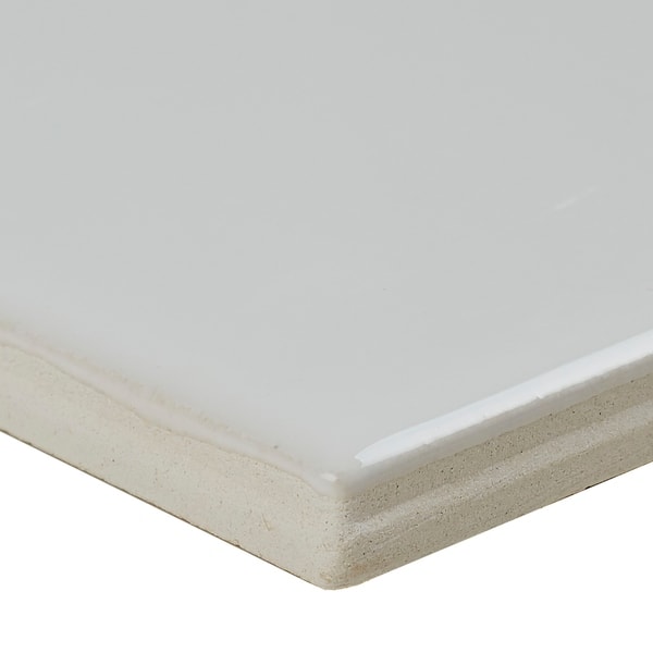 Classic Ceramic 3x6-inch Bullnose 3-inch side in White - 3x6 - On Sale ...