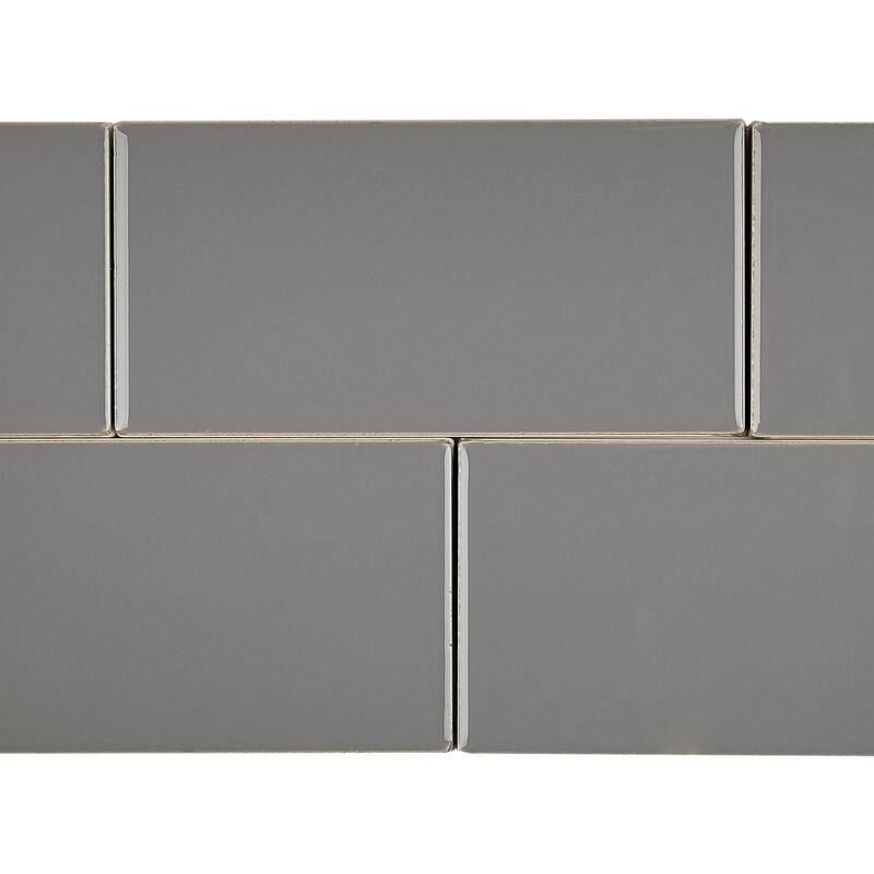Classic Ceramic 3x6-inch Wall Tile in Suede Gray - 3x6 - Overstock ...