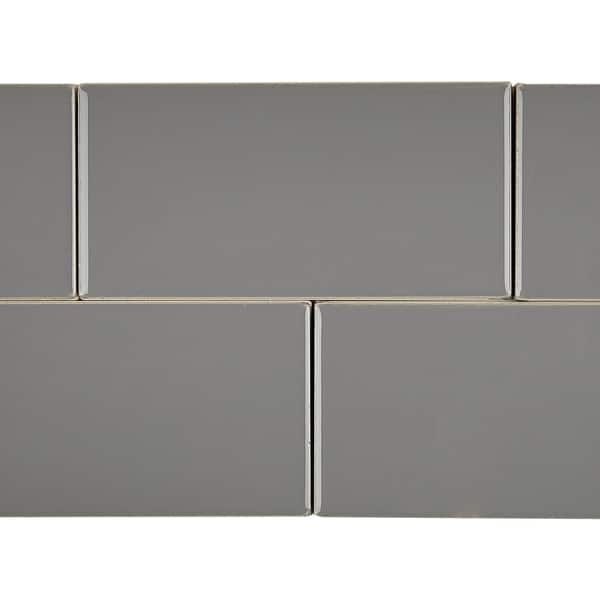 Classic Ceramic 3x6-inch Wall Tile in Suede Gray - 3x6 - Bed Bath ...