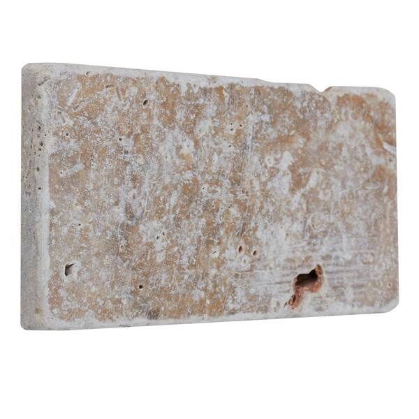 Select Travertine Stone 3x6-inch Tumbled in Light Noce - 3x6 - Bed Bath ...