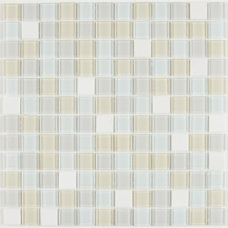 Glass & Stone Mosaics 1x1-inch Field Tile in Oasis - 12x12 - Bed Bath ...