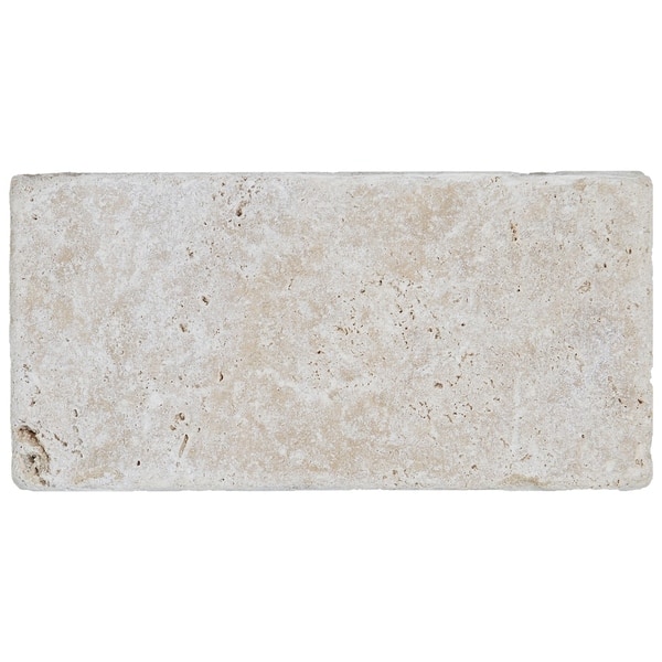 Select Travertine Stone 3x6-inch Tumbled in Ivory Classico - 3x6 - On ...