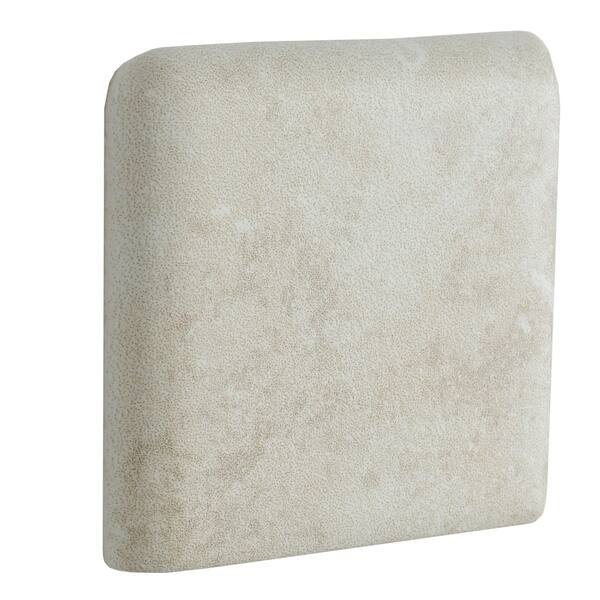 Rustic Style 2x2-inch Ceramic Bullnose Corner in White Rock on the 6 ...