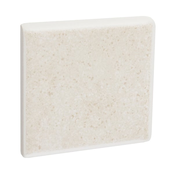 Contemporary Cement Visual 3x3-inch Ceramic Bullnose Corner in Beige ...