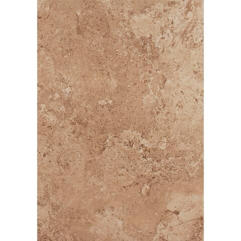 Travertine Replica 10x14-inch Ceramic Wall Tile in Truffle Field ...