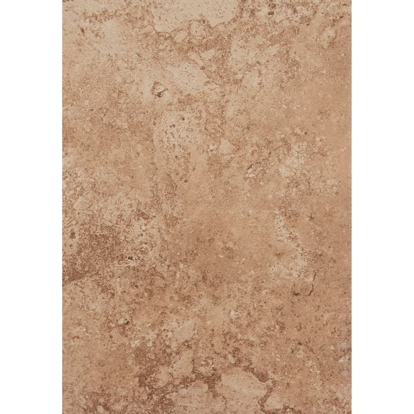 Travertine Replica 10x14-inch Ceramic Wall Tile in Truffle Field ...