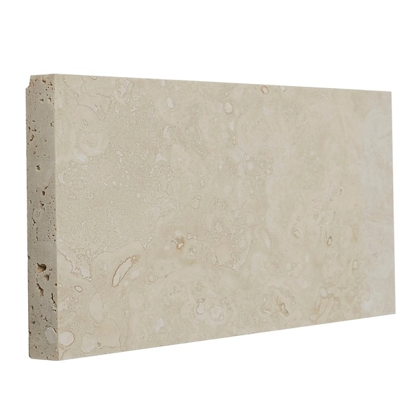 Travertine Stone Tile 3x6-inch Honed in Mediterranean Ivory - 3x6 - Bed ...