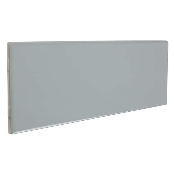 Sophisticated 4x12-inch Glazed Ceramic Bullnose 12-inch side in Desert ...