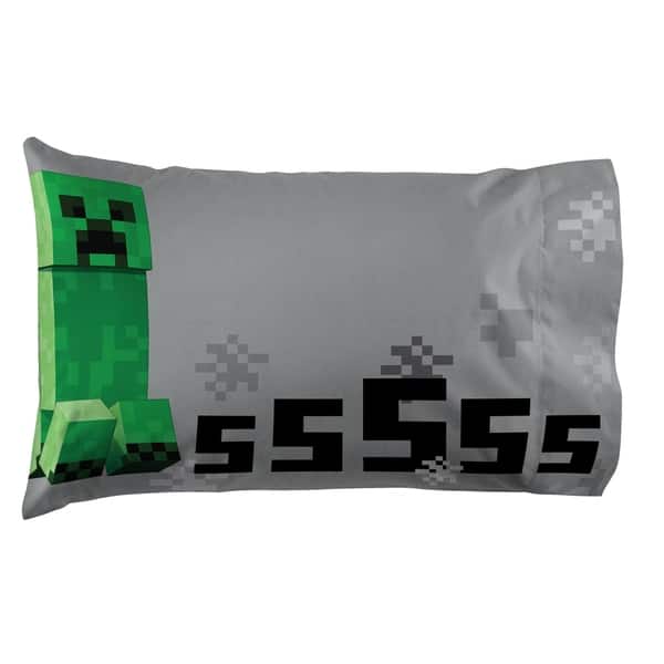 Minecraft Spawn 3 Piece Twin Sheet Set - Bed Bath & Beyond - 20773550