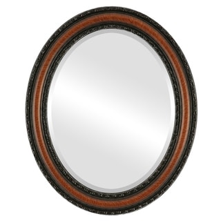 Dorset Framed Oval Mirror in Vintage Walnut - Bed Bath & Beyond - 20774053