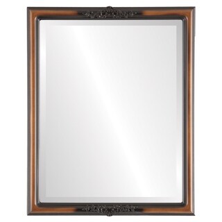 Contessa Framed Rectangle Mirror in Walnut - Bed Bath & Beyond - 20774111