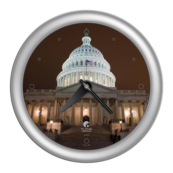 Chicago Lighthouse, Washington DC - US Capital 14 inch wall clock - Bed ...