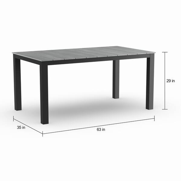 Steinhatchee 63-inch Outdoor Dining Table by Havenside Home - Bed Bath ...