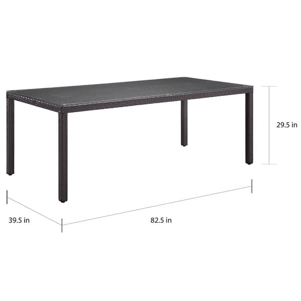 Bocabec 82-inch Outdoor Patio Dining Table by Havenside Home - Bed Bath ...
