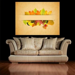 Fall Leaves Full Color Wall Decal Sticker FRST Size 52"x65" - Bed Bath ...