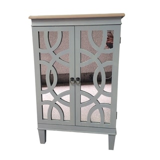 35.5"H Grey Wood Two Doors Cabinet - Bed Bath & Beyond - 20849990
