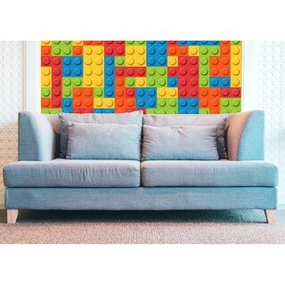 Building Blocks Full Color Wall Decal Sticker K-253 FRST Size52"x104 ...