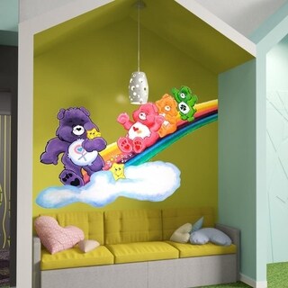 Rainbow Bears Full Color Wall Decal Sticker K-303 FRST Size 40"x63 ...