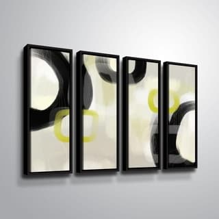ArtWall Delores Orridge Naskrent 'Bahai Basalt' 4 Piece Floater Framed ...