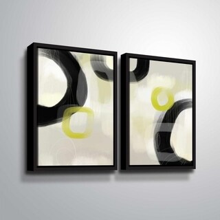 ArtWall Delores Orridge Naskrent 'Bahai Basalt' 2 Piece Floater Framed ...