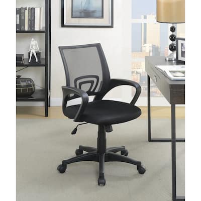 Contemporary Black Mesh Back Office Chair - Overstock - 20875155