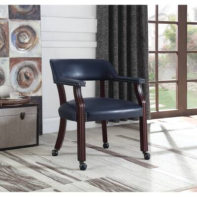 Gracewood Hollow Pullman Modern Blue Guest Chair - Overstock - 22801795