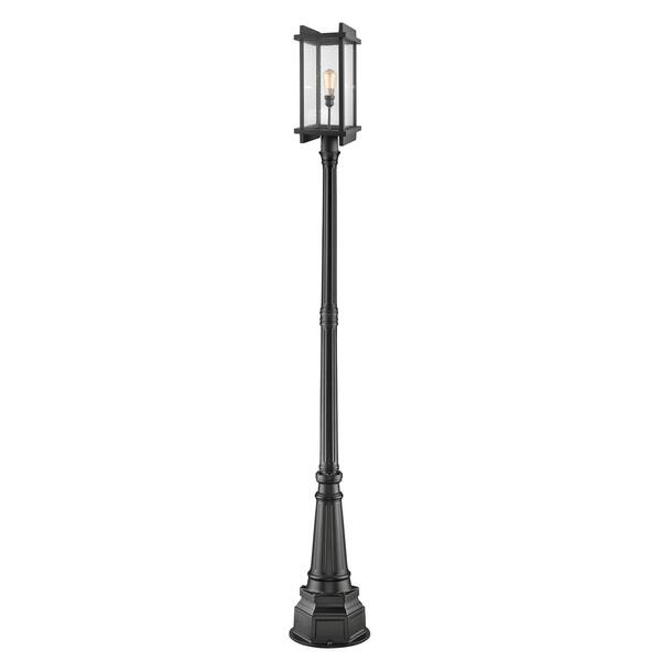 Avery Home Lighting Fallow Black Outdoor 1-Light Post Mounted Fixture ...