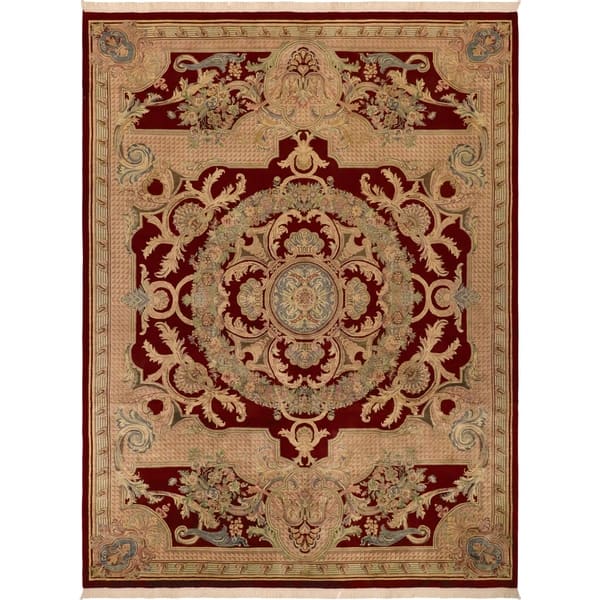Pak-Persian Dorris Red/Tan Wool Rug - 9' 0" x 11'11" - Bed Bath ...