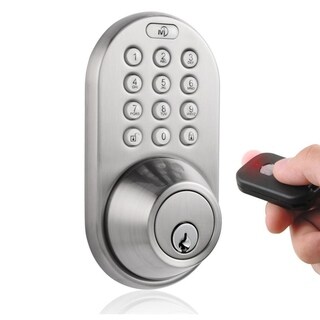 Digital Deadbolt Keyless Entry via Remote Control and Keypad - Bed Bath ...