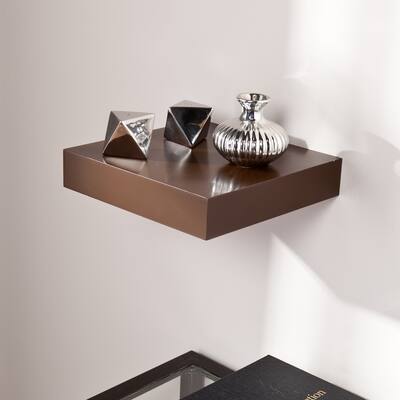 Porch & Den Hi-Line 10-inch Espresso Floating Shelf - 10x10 inch ...