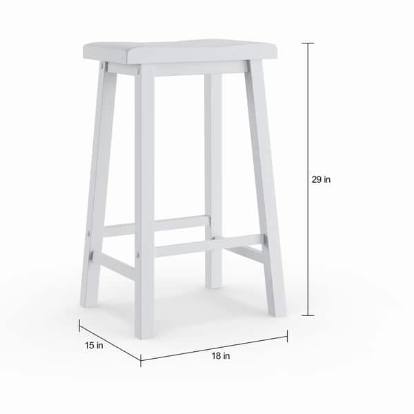 Porch & Den Naylor 29-inch Saddle Bar Stool - Bed Bath & Beyond - 20882448