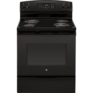 GE 30 IN Free Standing Electric Range with Coil Burners in Black - Bed ...