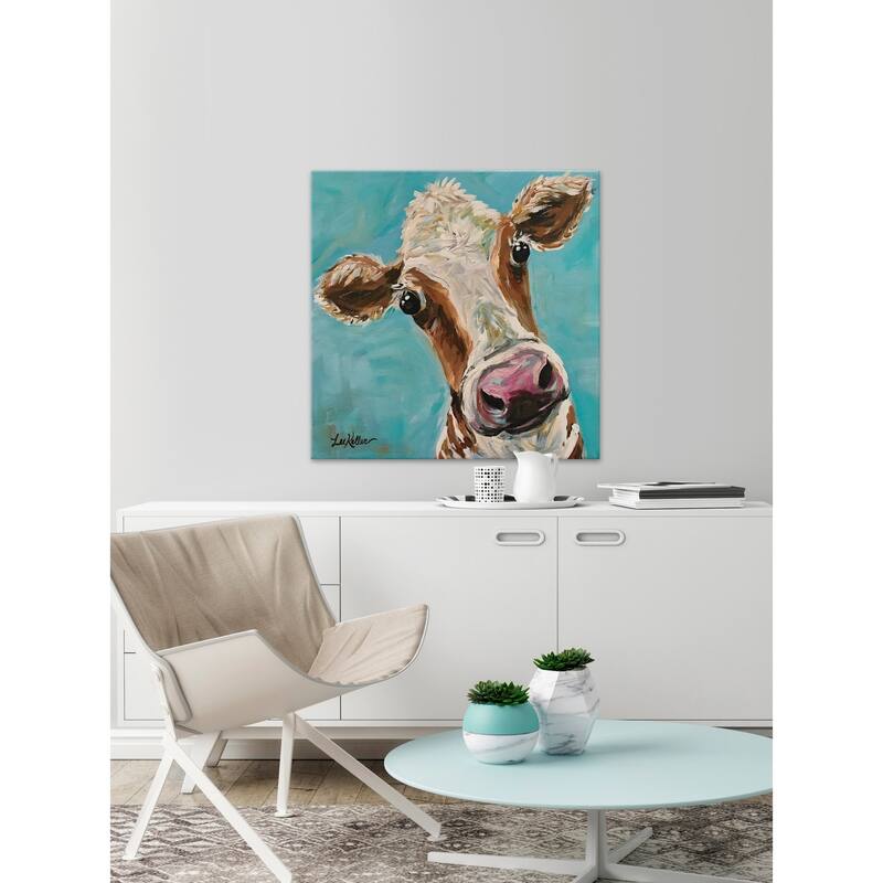 Cow Miss Moo Moo' Painting Print on Wrapped Canvas - Overstock - 20903097
