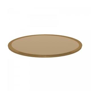 Round Glass Table Top Bronze 1/2 Inch Thick Beveled Edge Tempered - Bed ...