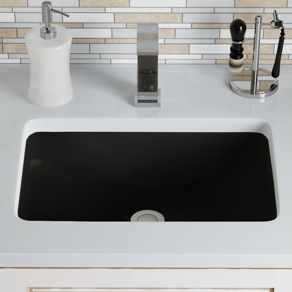 Rectangular Porcelain Undermount Bathroom Sink - Bed Bath & Beyond - 20908043