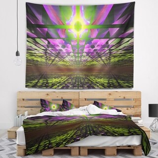 Designart 'Fractal Cosmic Apocalypse' Abstract Wall Tapestry - Bed Bath ...