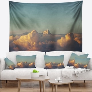 Designart 'Orange Clouds Colorful Sunset in Sky' Landscape Wall ...