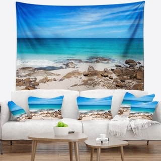 Designart 'Beach at Samed Island Thailand' Seashore Photo Wall Tapestry ...