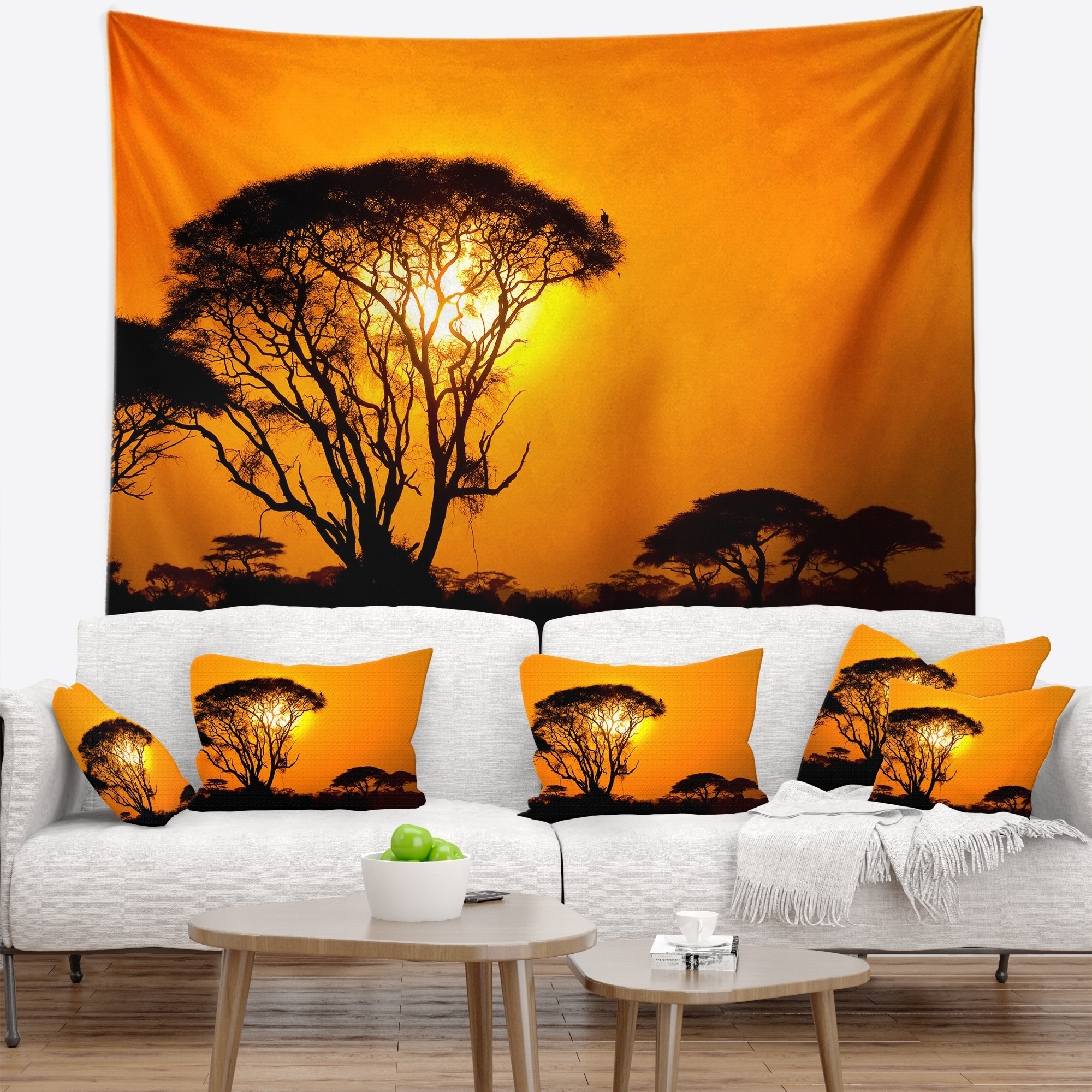 Designart 'Troop of Monkeys in Sri Lanka' African Landscape Wall ...