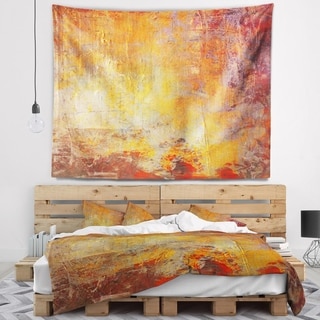 Designart 'Ambient Canvas Grunge' Abstract Wall Tapestry - Bed Bath ...