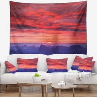 Designart 'First Light Morning Sunrise' Skyline Photography Wall ...